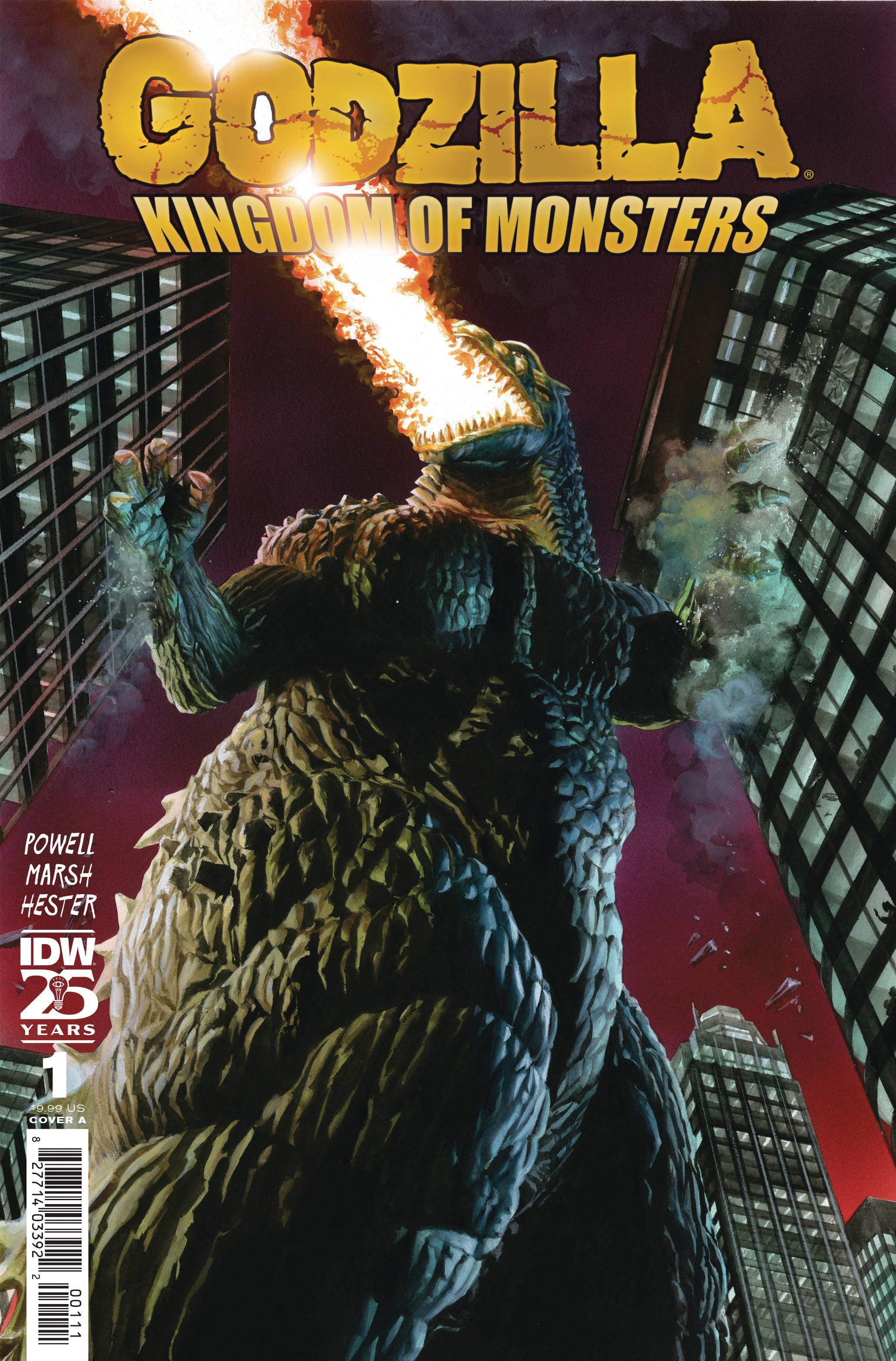Godzilla Kingdom Of Monsters #1 - Alex Ross 70th Anniversary Foil ...